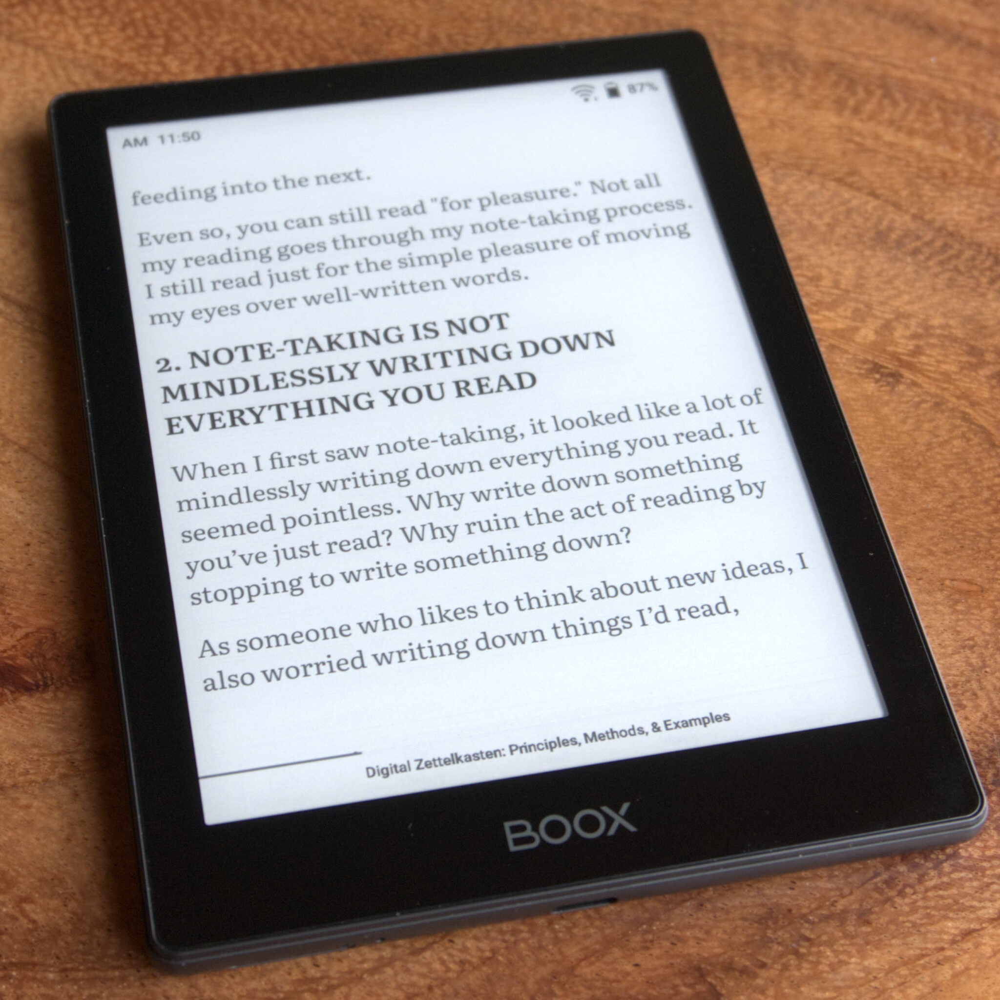 BOOX Poke5 review: Readwise Reader on e-ink!